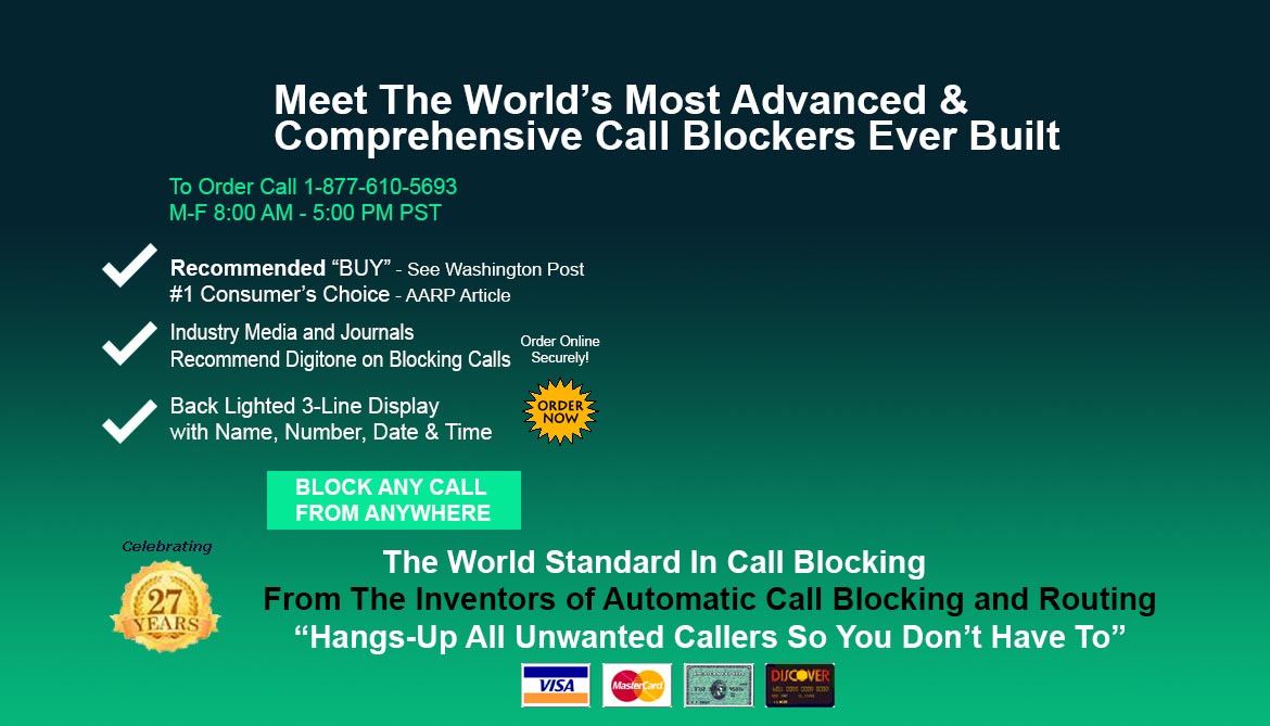 DIGITONE Call Blocker - Blocking Phone Calls of Any Number Made Easy with Digitone